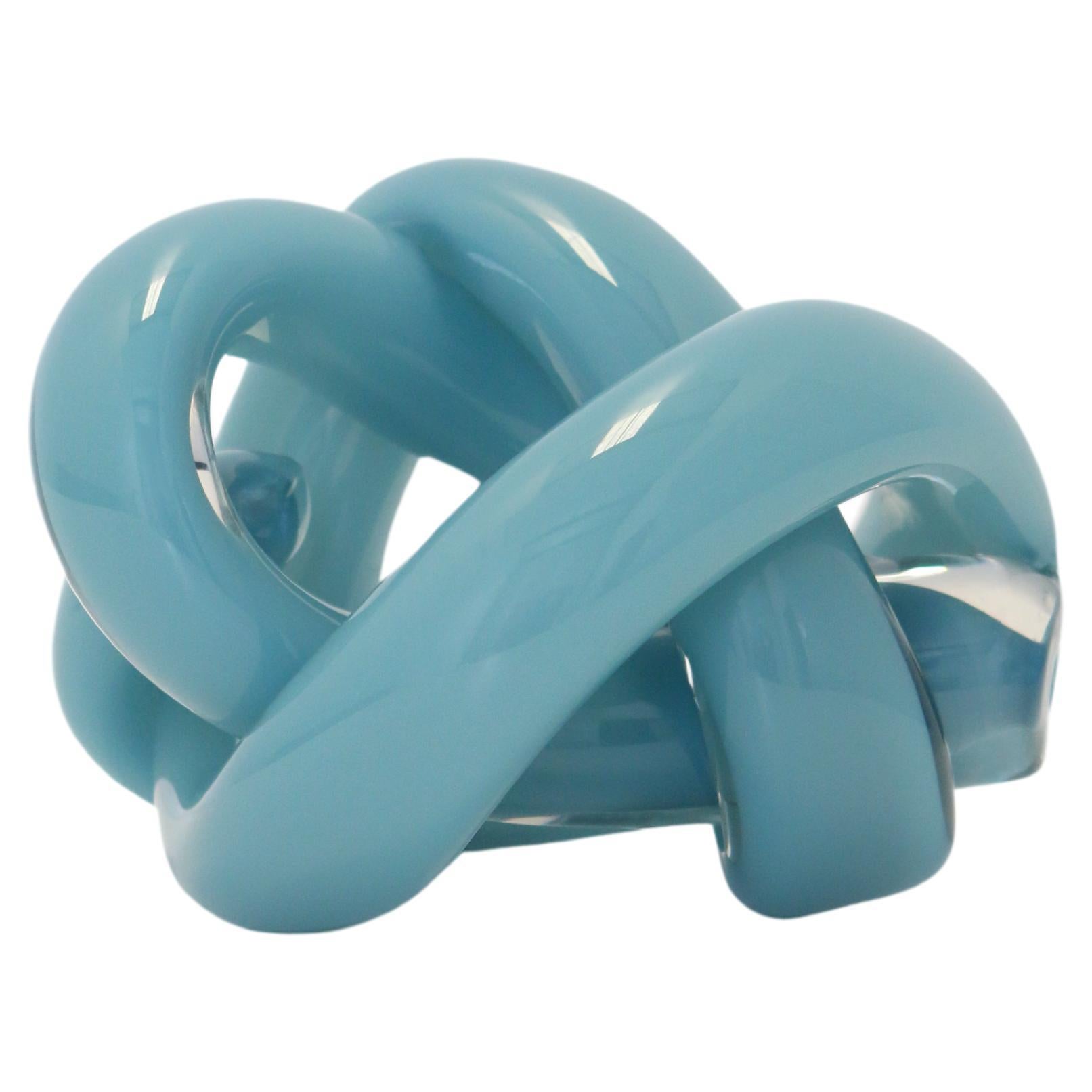Large New Blue Wrap Sculpture by SkLO For Sale at 1stDibs