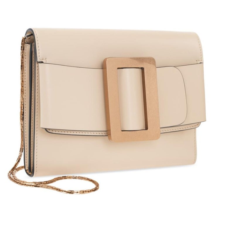 New Boyy Beige Buckle Travel Case Leather Crossbody Bag For Sale at 1stDibs