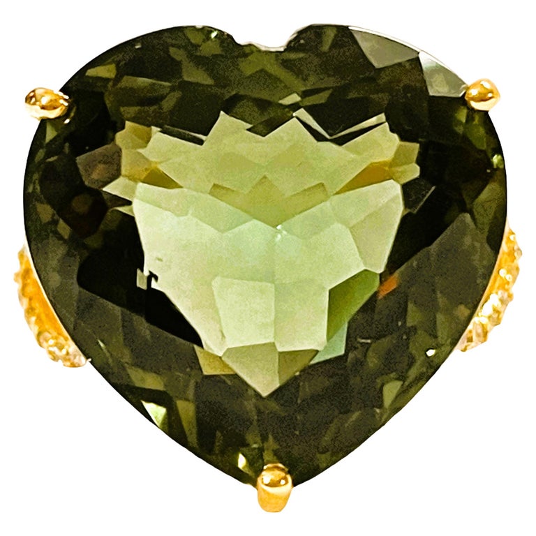 New Brazilian Forest Green Amethyst and Sapphire YGold Plated Sterling ...