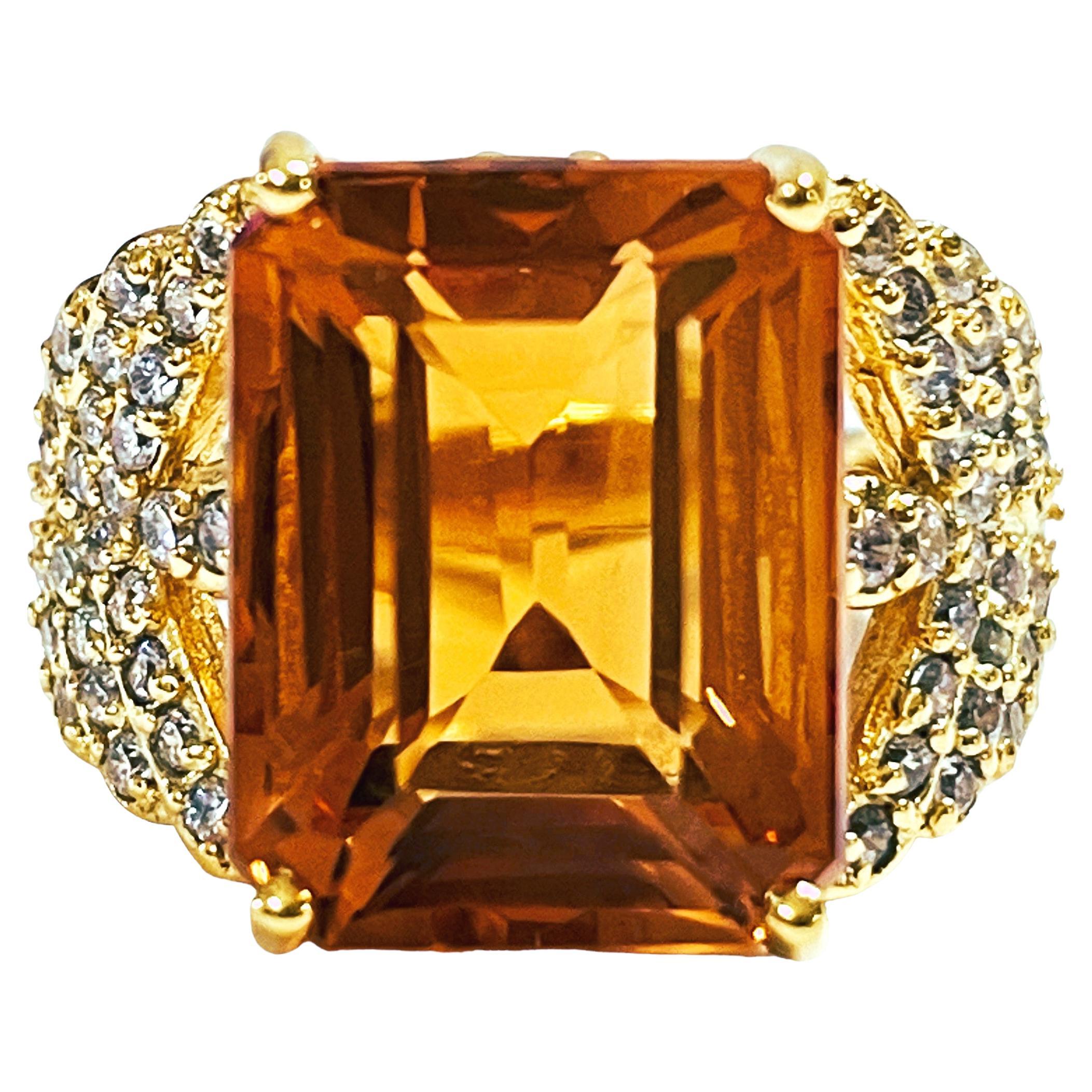 New Brazilian 17.2 Ct IF Platinum Green Amethyst and White Sapphire ...