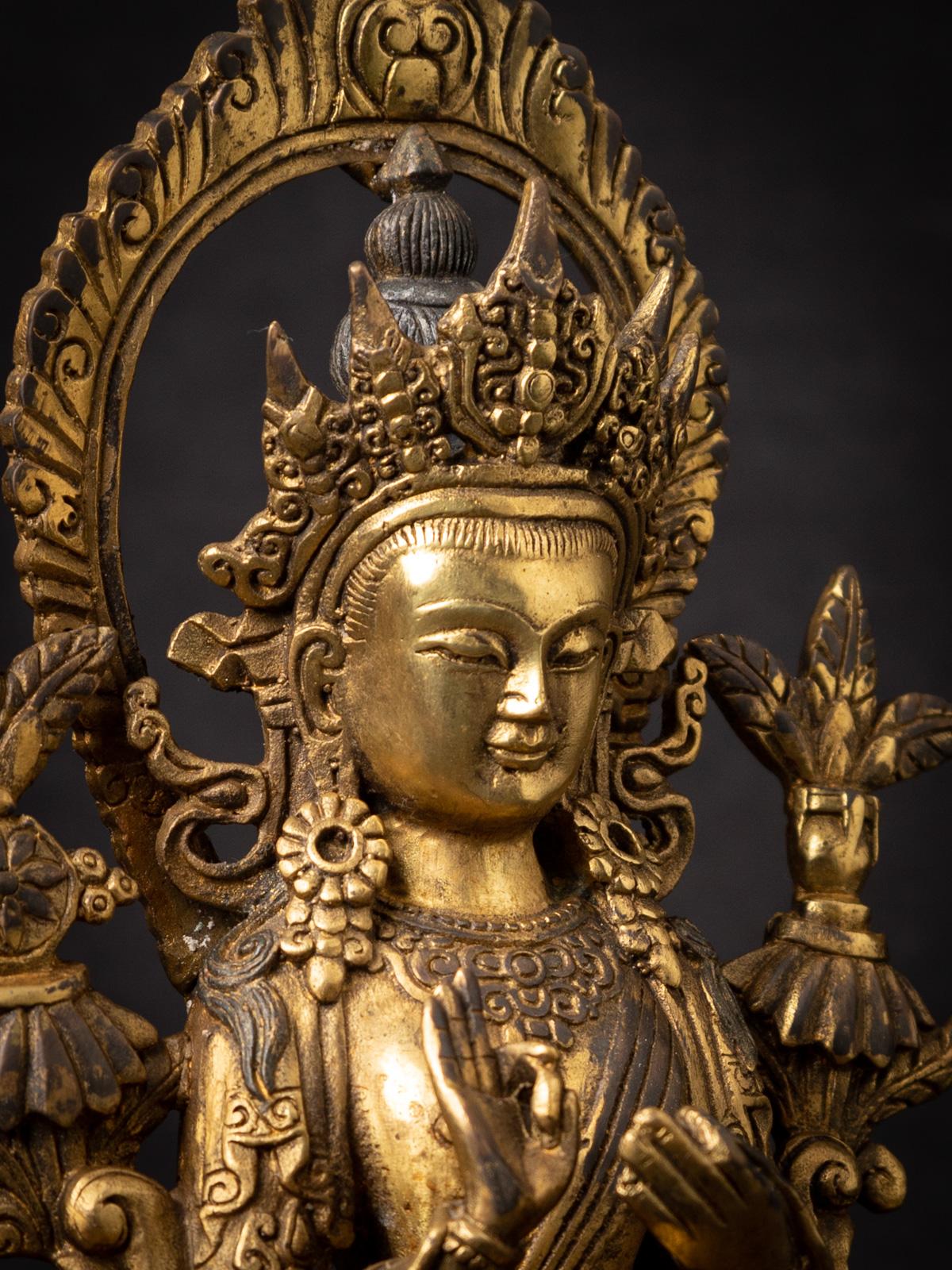 New Bronze Nepali Maitreya Buddha statue in Dharmachakra Mudra For Sale ...