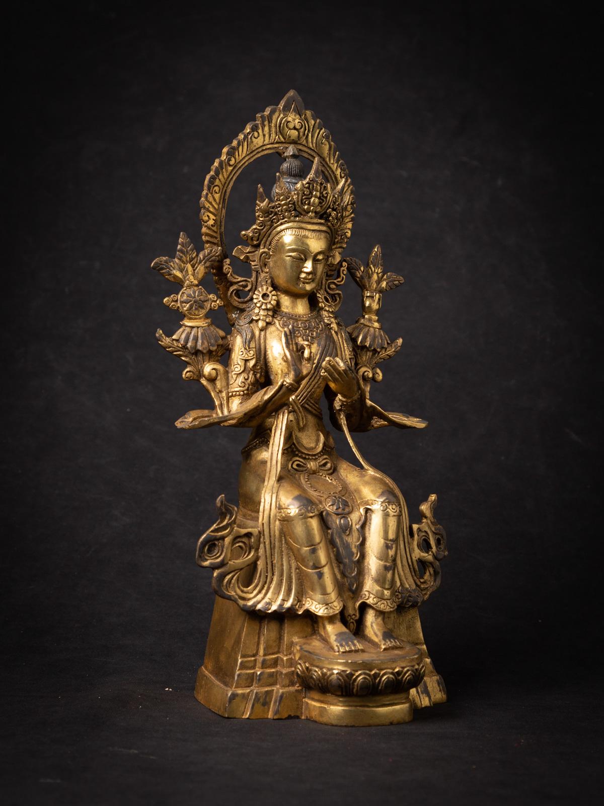 New Bronze Nepali Maitreya Buddha statue in Dharmachakra Mudra For Sale ...