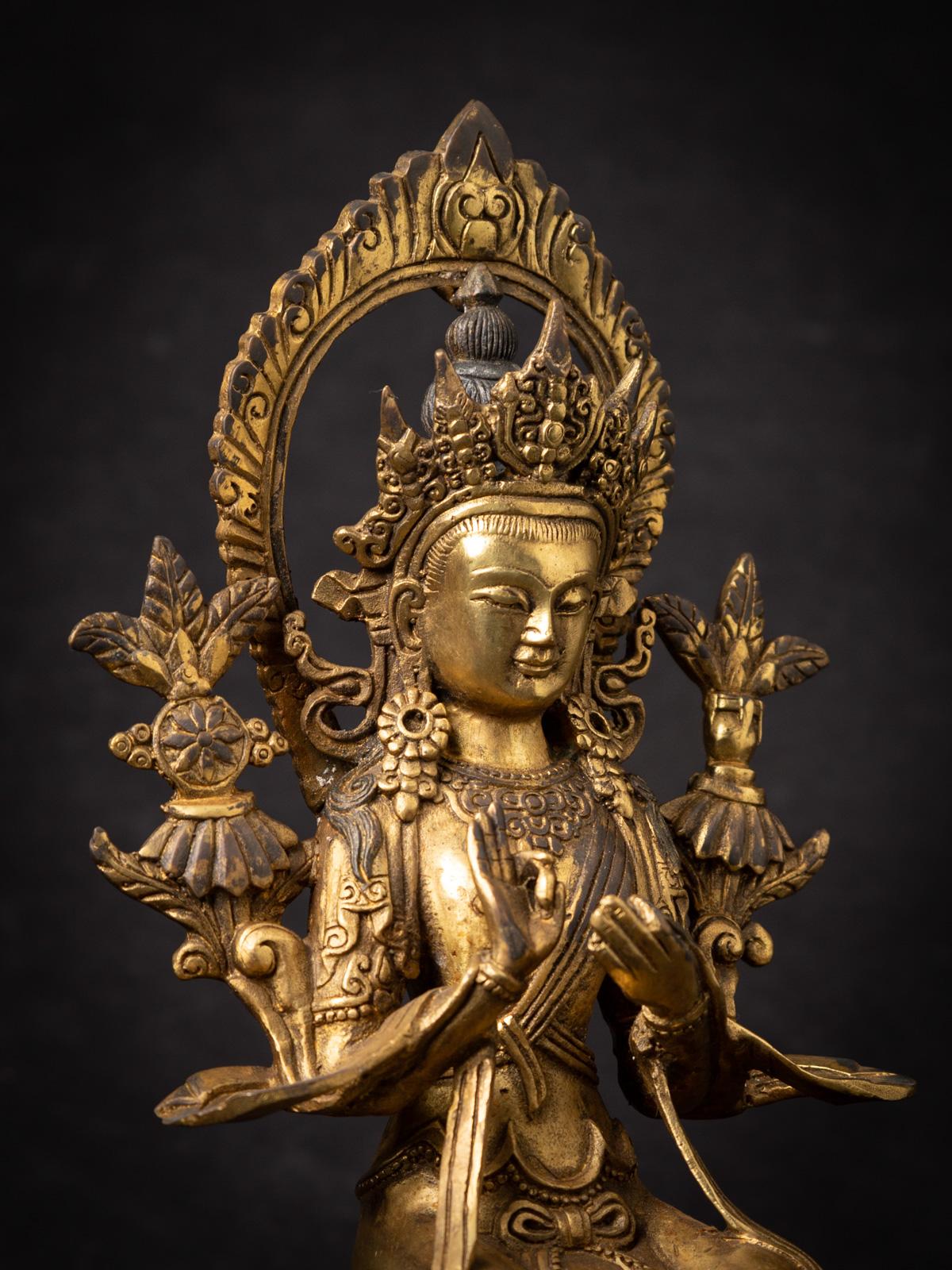 New Bronze Nepali Maitreya Buddha statue in Dharmachakra Mudra For Sale ...