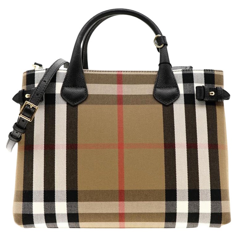 NEW Burberry Multicolor Banner House Check Coated Canvas Crossbody Bag ...