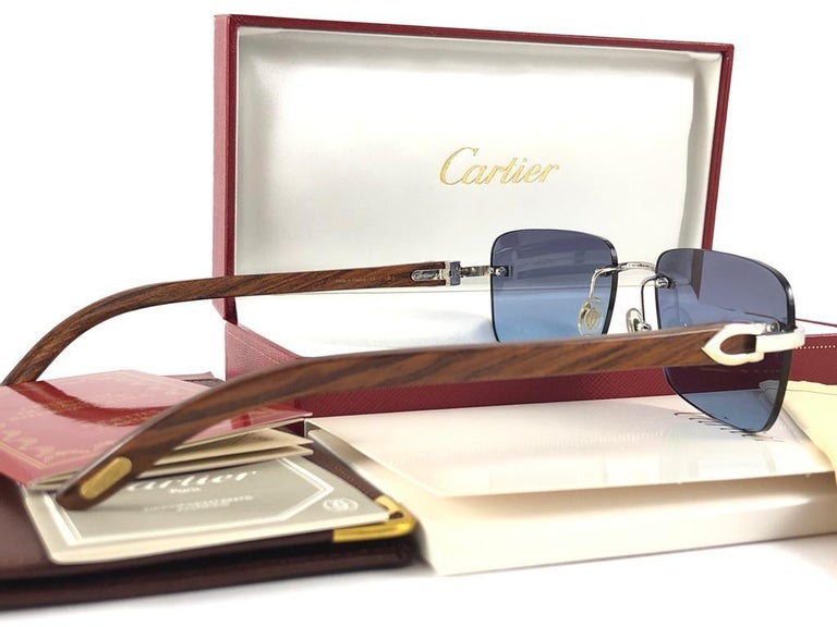 New Cartier Rimless C Decor Classic Precious Wood Full Set France ...