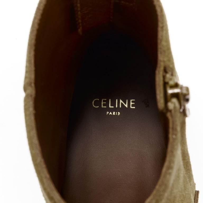 new CELINE Hedi Slimane 2019 Jacno Western Ankle Boot 30 Havana boot ...