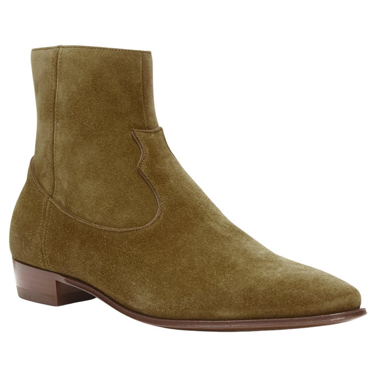 new CELINE Hedi Slimane 2019 Jacno Western Ankle Boot 30 Havana boot ...