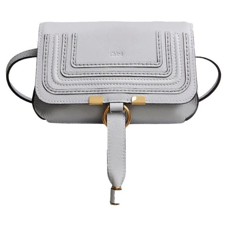 New Chloe Grey Marcie Leather Belt Waist Bag For Sale at 1stDibs