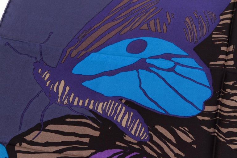 New Christian Dior Graphic Butterfly Print Scarf For Sale at 1stDibs ...