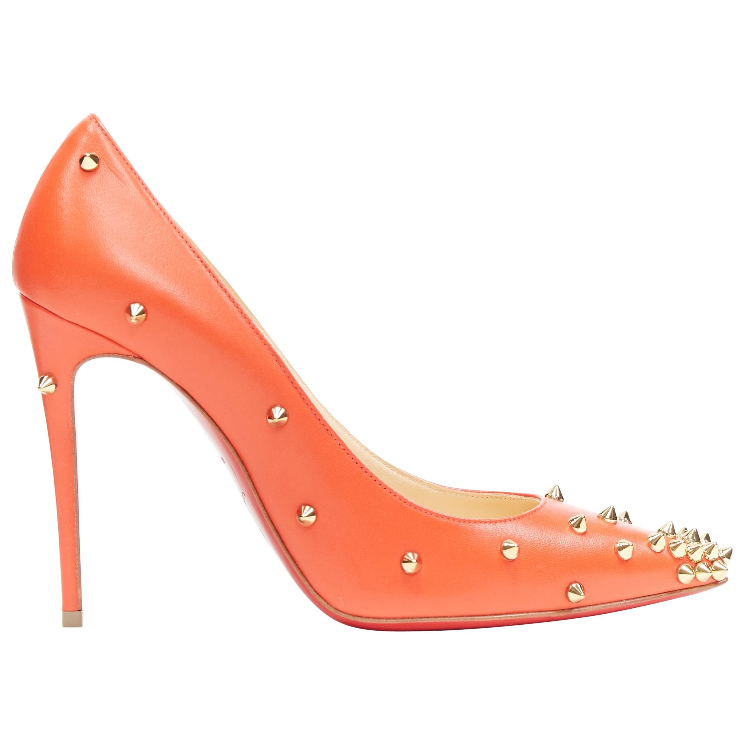 Christian Louboutin Multicolor Suede And Leather Malabar Hill Pumps Size 37.5 For Sale at 1stDibs