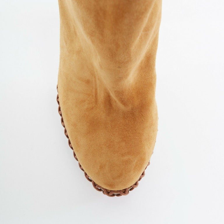 new CHRISTIAN LOUBOUTIN Oulanbator 160 suede shearling platform tall ...