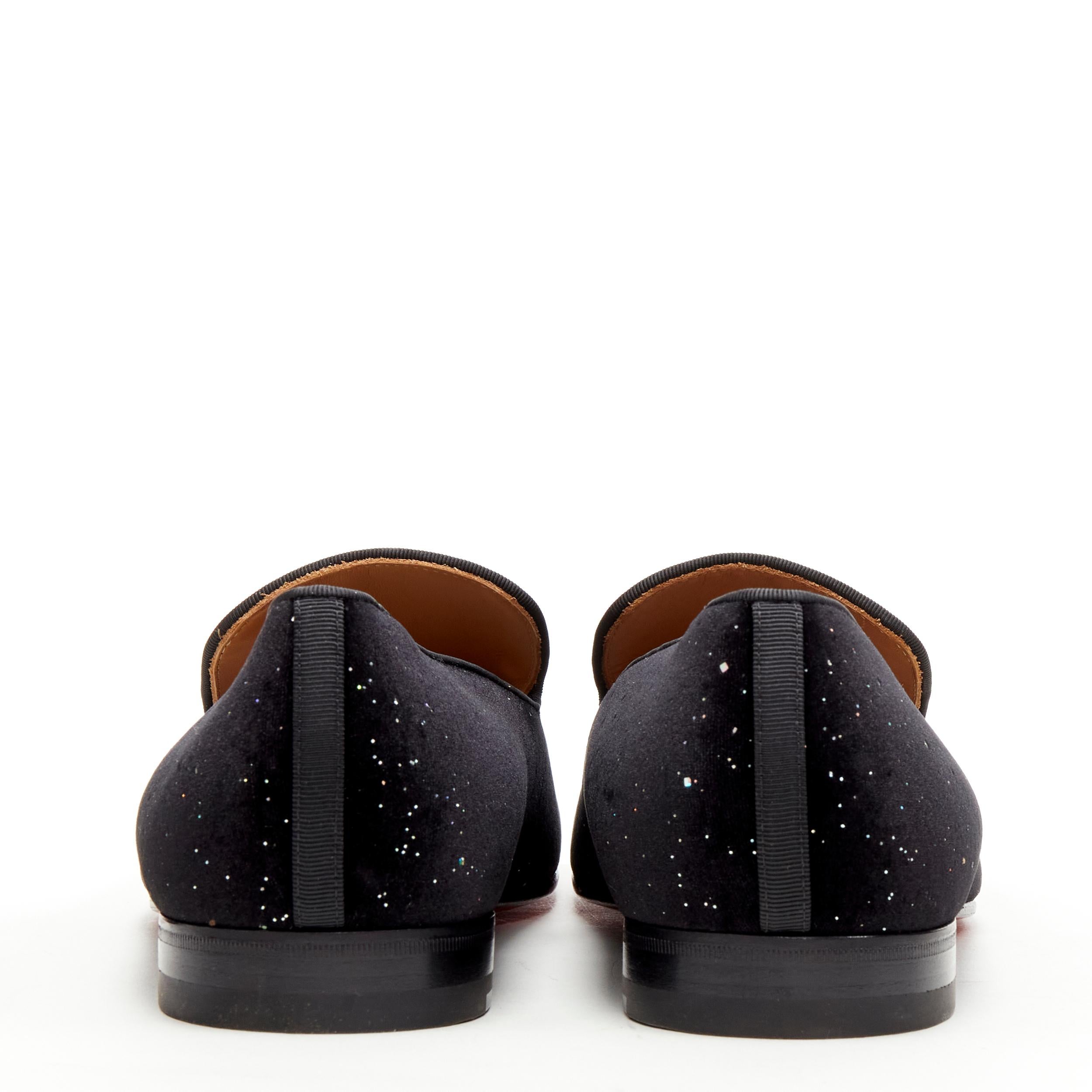 new CHRISTIAN LOUBOUTIN Rollerboy Flat Velvet Galactica black loafer ...