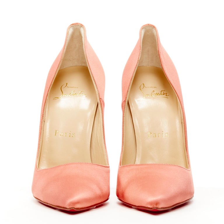 new CHRISTIAN LOUBOUTIN So Kate 120 Charlotte pink satin stiletto pump ...