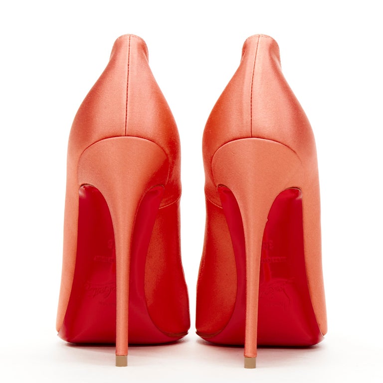 new CHRISTIAN LOUBOUTIN So Kate 120 Charlotte pink satin stiletto pump ...