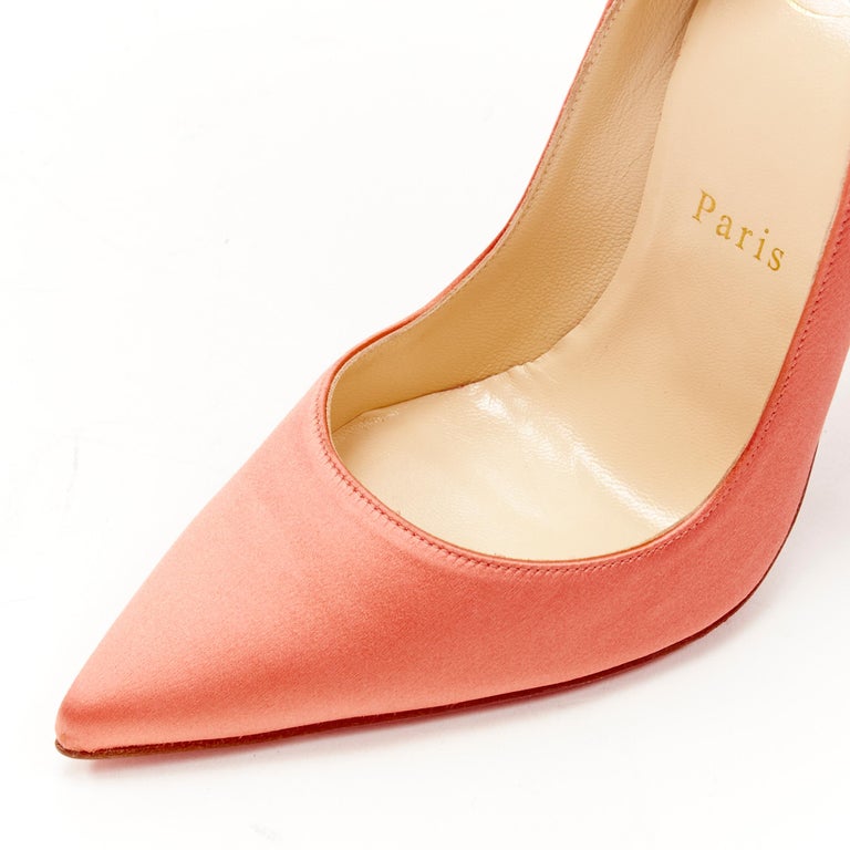 new CHRISTIAN LOUBOUTIN So Kate 120 Charlotte pink satin stiletto pump ...