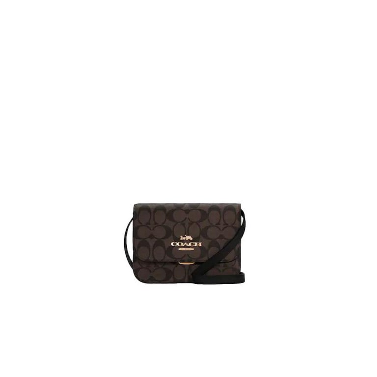 NEW Coach Brown Mini Brynn Monogram Signature Canvas Crossbody Bag For ...