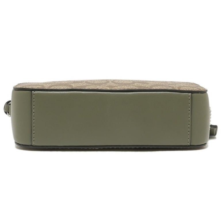 NEW Coach Brown Mini Camera Bag Monogram Signature Canvas Crossbody Bag ...