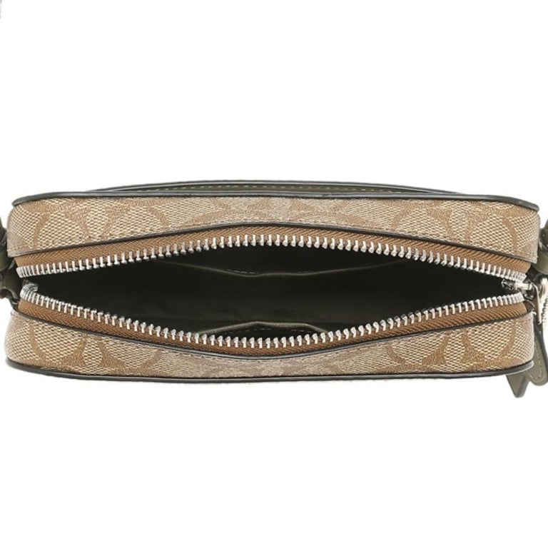 NEW Coach Brown Mini Camera Bag Monogram Signature Canvas Crossbody Bag ...