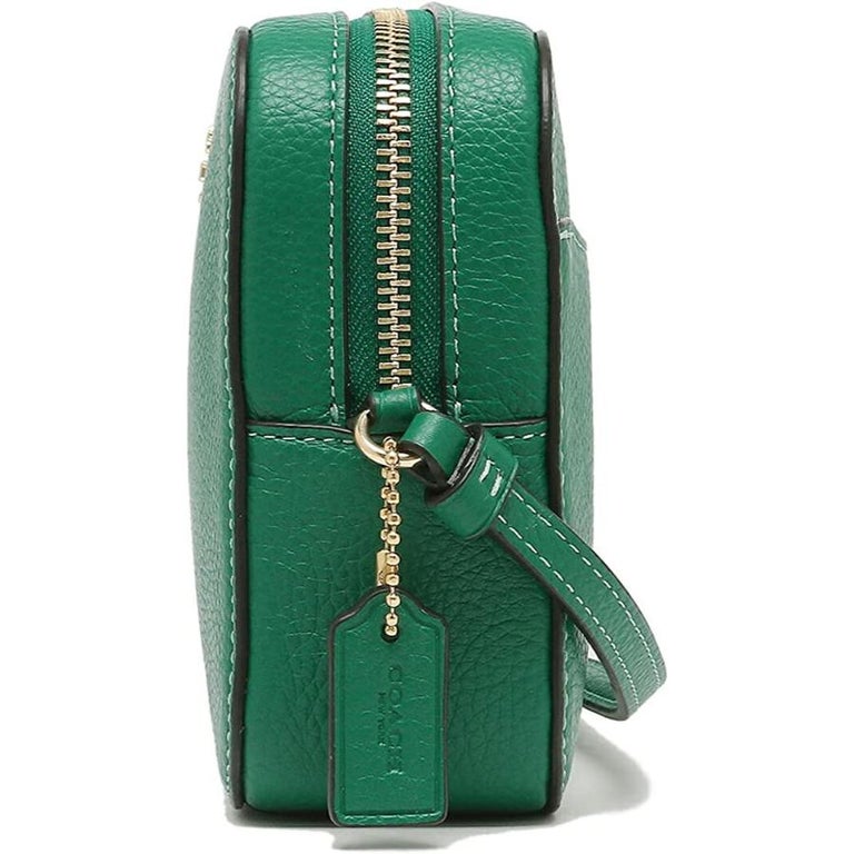 NEW Coach Green Mini Leather Camera Crossbody Bag For Sale at 1stDibs