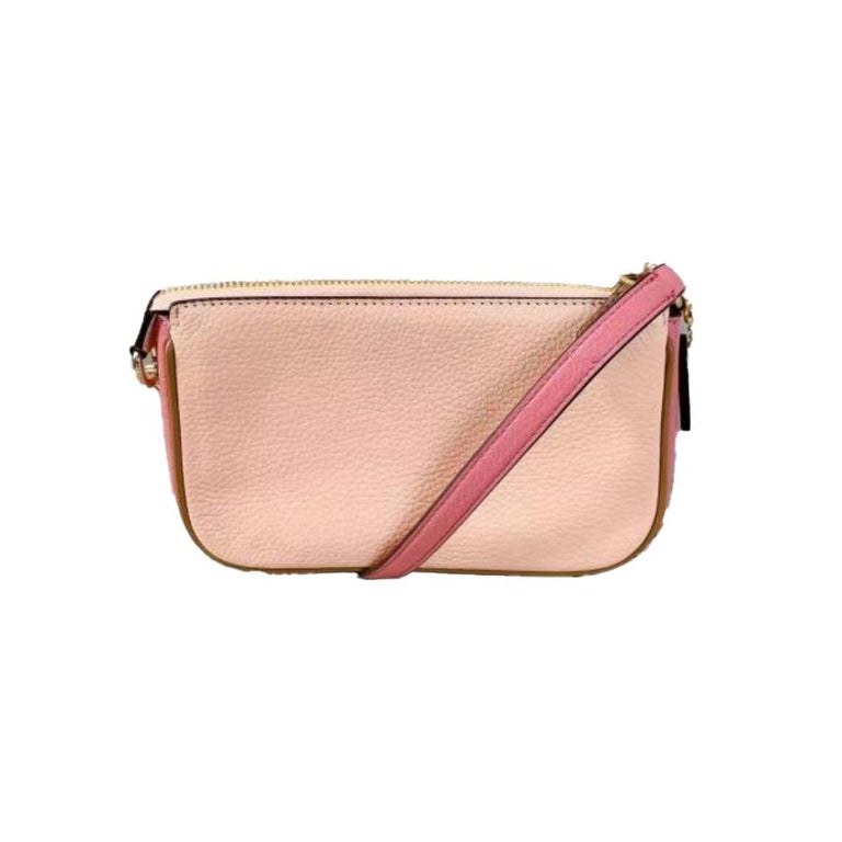 NEW Coach Pink Nolita 19 Colorblock Leather Pouch Clutch Purse Bag For ...