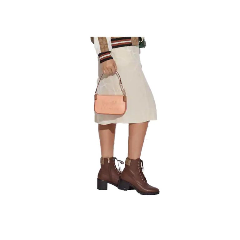 NEW Coach Pink Nolita 19 Colorblock Leather Pouch Clutch Purse Bag For ...