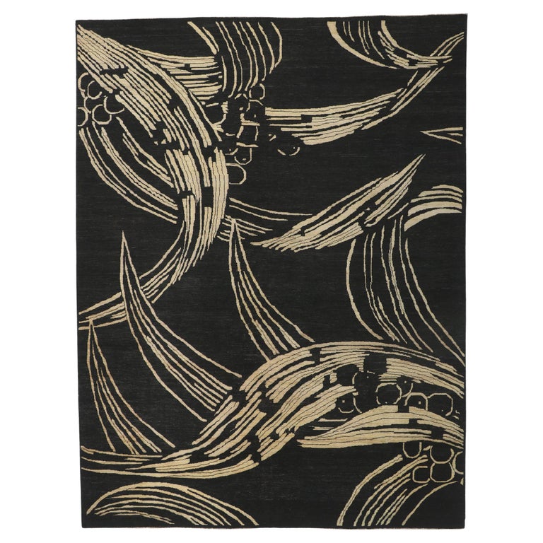 New Contemporary Area Rug with Modern Style For Sale at 1stDibs