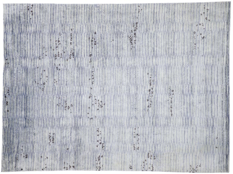 New Contemporary Area Rug with Transitional Zen Style, Japanese Zen ...