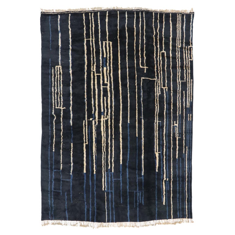 New Contemporary Berber Moroccan Rug with Bauhaus Style For Sale at 1stDibs