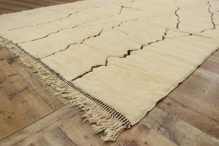 New Contemporary Berber Moroccan Rug with Mid-Century Modern Style For ...