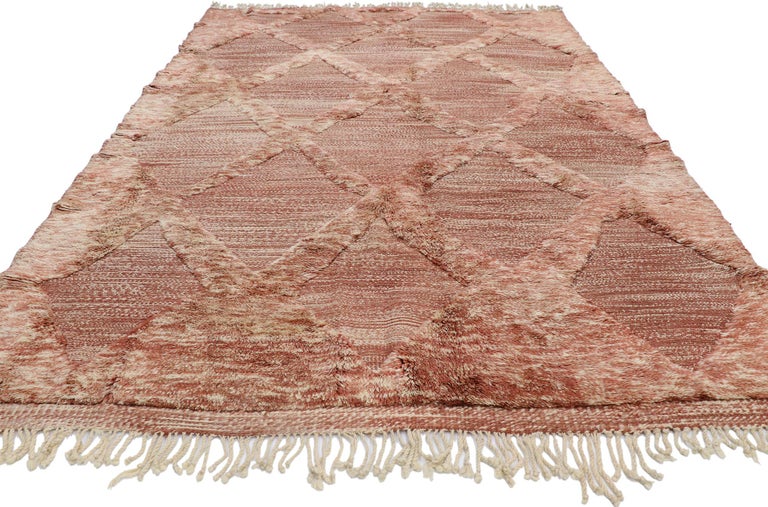New Contemporary Berber Moroccan Souf Kilim Rug with Rustic Boho Style ...
