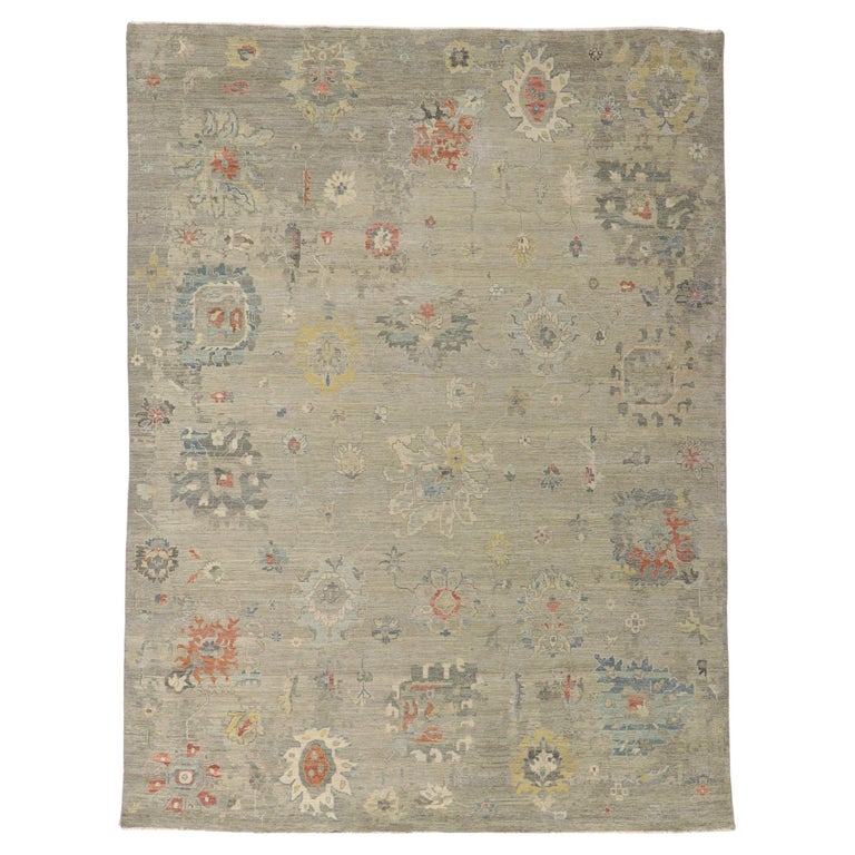 New Contemporary Distressed Rug with Modern Style at 1stDibs