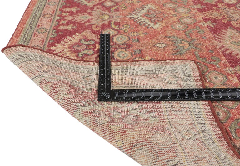 New Contemporary Distressed Rug with Modern Vintage Style For Sale at ...