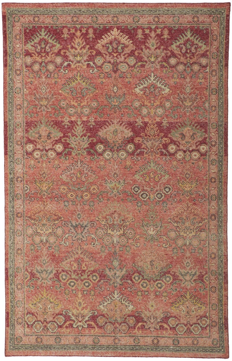 New Contemporary Distressed Rug with Modern Vintage Style For Sale at ...