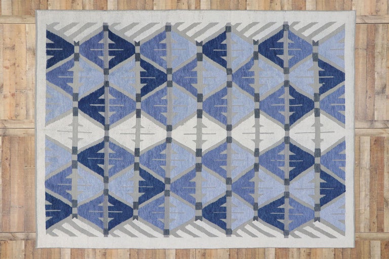 New Contemporary Indian Kilim Souf Rug with Raised Design For Sale at ...