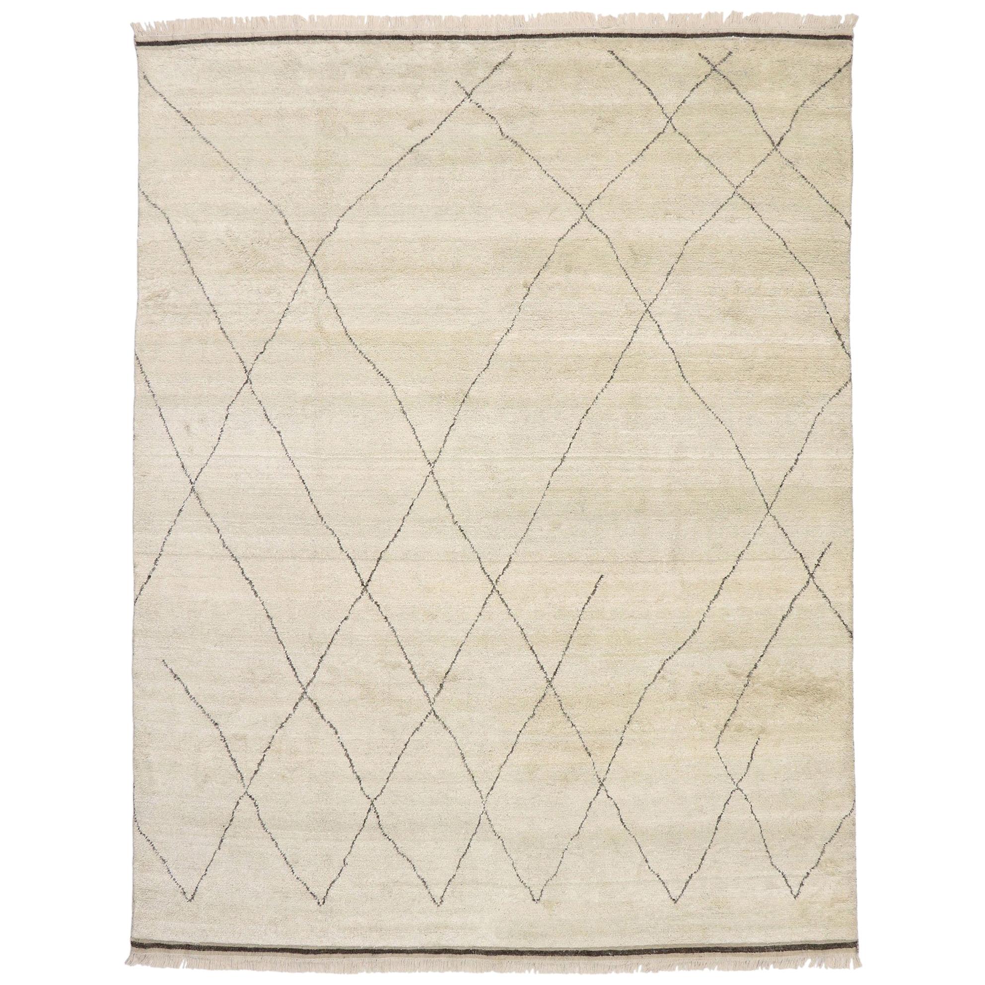 Contemporary Organic Style Indian Rug "Earth Fossil" by Jose Maria ...