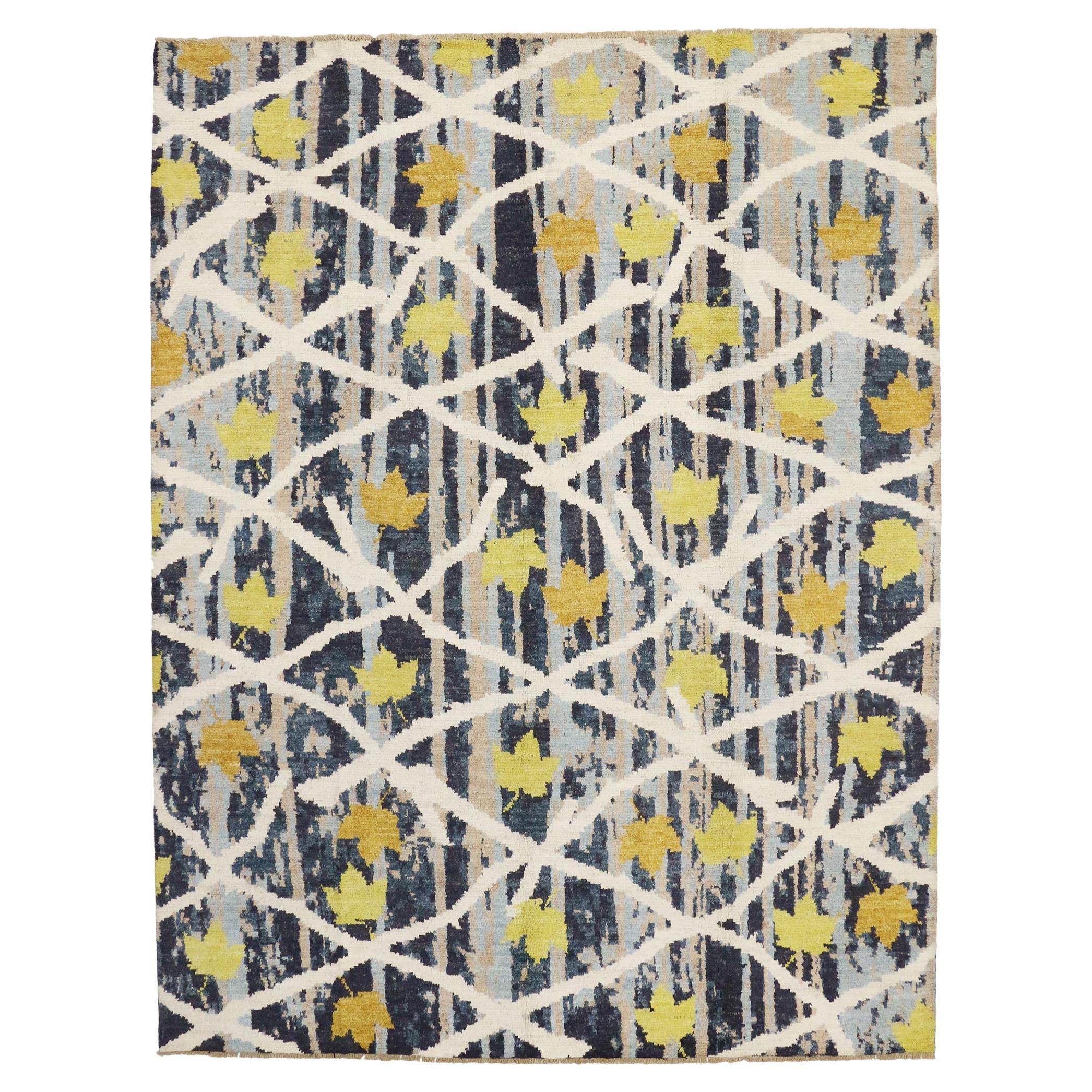 New Contemporary Moroccan Area Rug with Abstract Scandinavian Modern ...