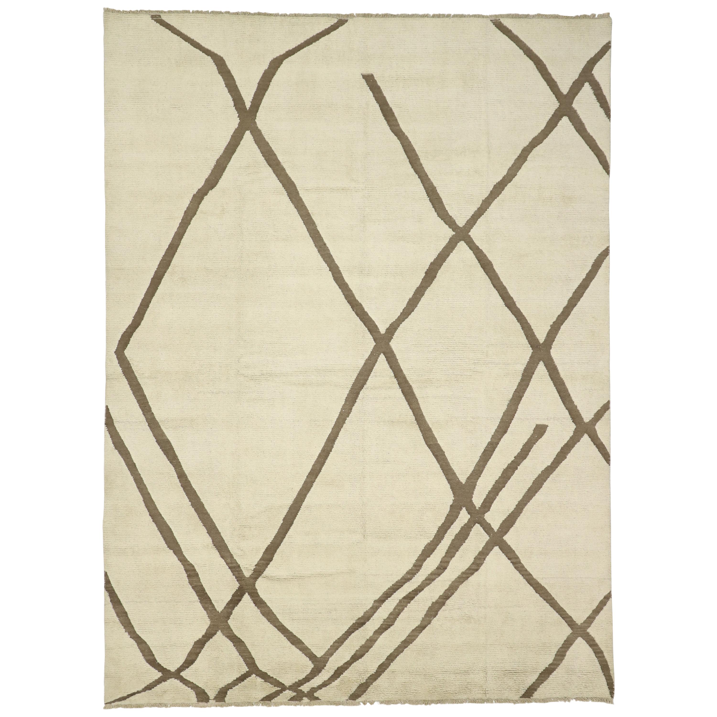 New Contemporary Moroccan Area Rug with Organic Modern Style at 1stDibs ...