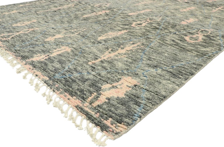 New Contemporary Moroccan Area Rug with Scandinavian Boho Chic Tribal ...