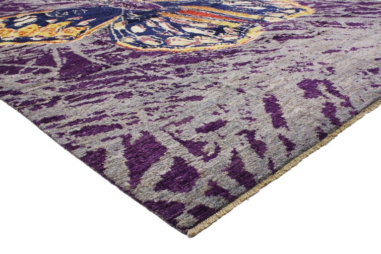 New Contemporary Moroccan Rug Inspired by Warhol's Callippe Silverspot ...