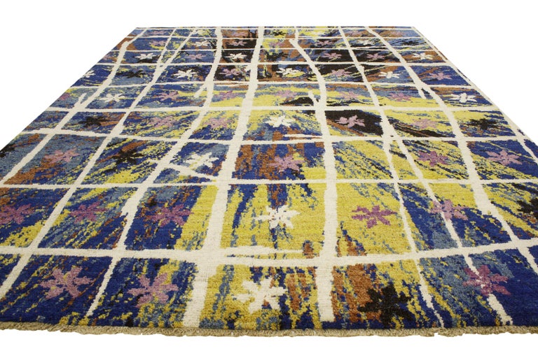 New Contemporary Moroccan Style Rug Inspired by Jackson Pollock For ...