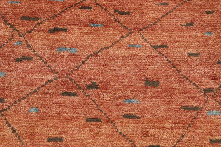 New Contemporary Moroccan Rug with Mediterranean Modern Style and Warm ...