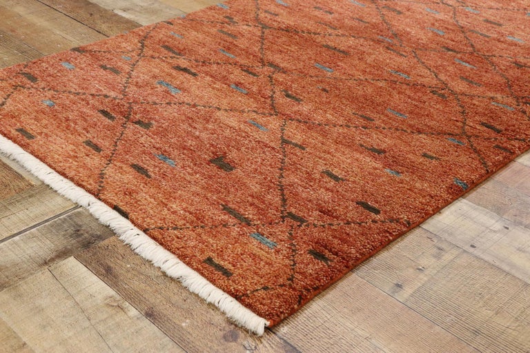 New Contemporary Moroccan Rug with Mediterranean Modern Style and Warm ...