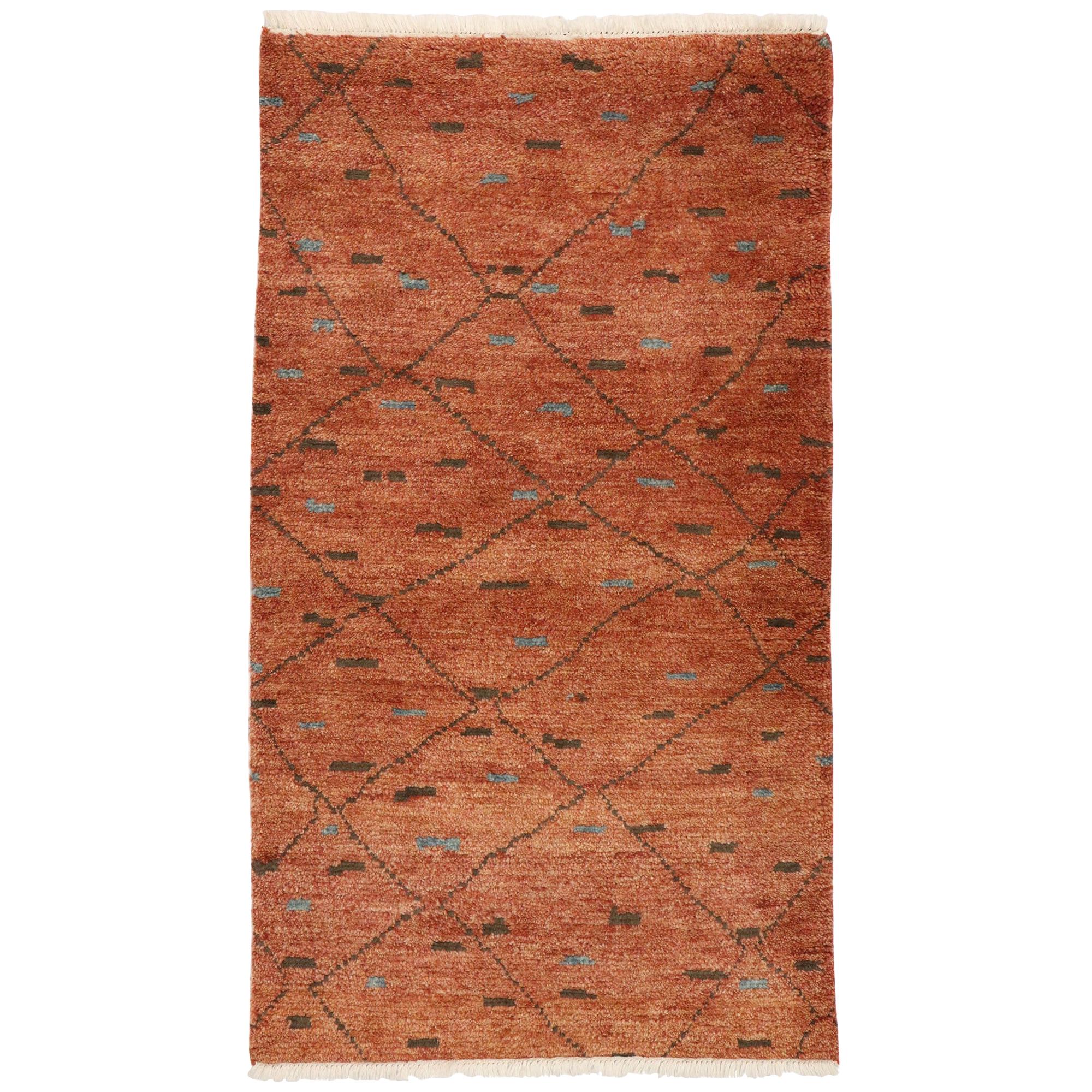 New Contemporary Moroccan Rug with Mediterranean Modern Style and Warm ...