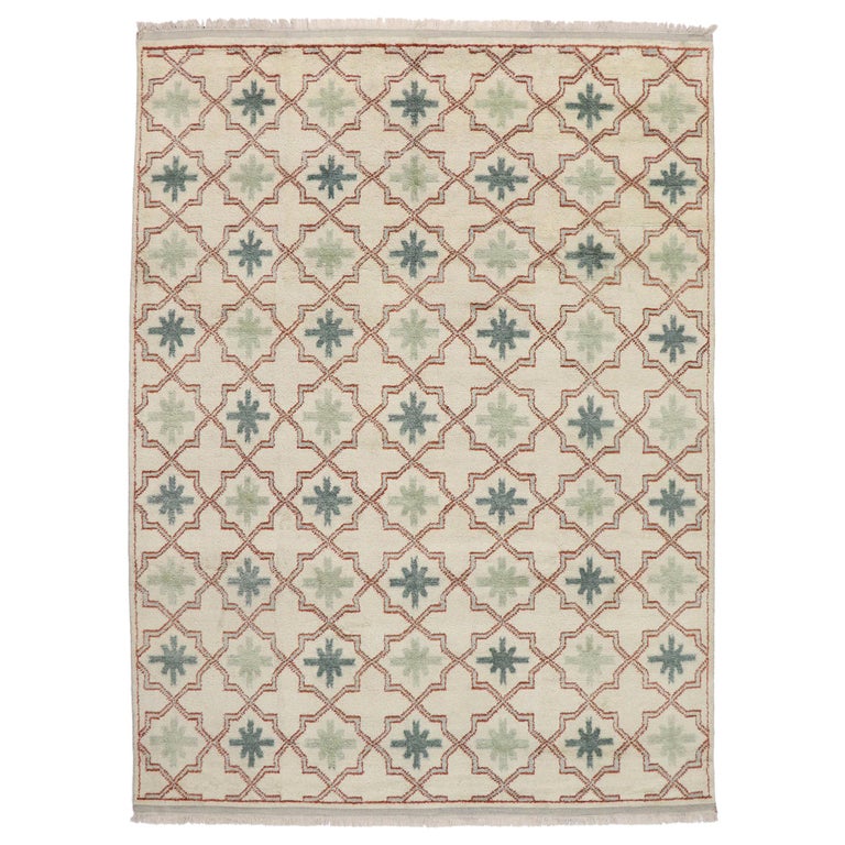 New Contemporary Moroccan Rug with Modern Mediterranean Style For Sale ...