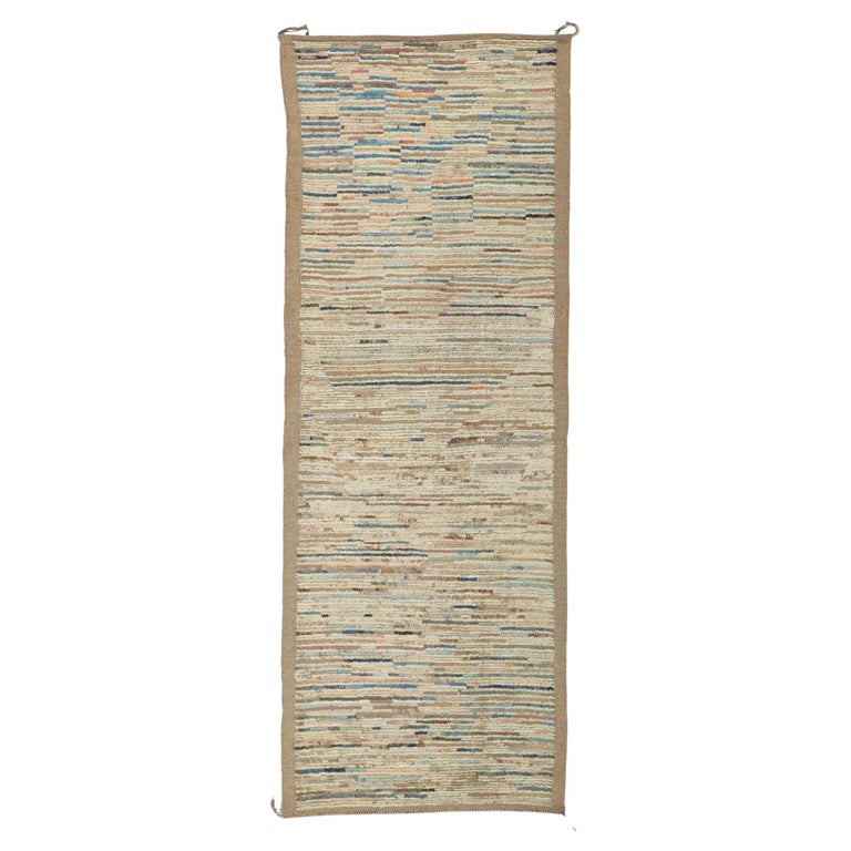 New Contemporary Moroccan Runner with Modern Style For Sale at 1stDibs