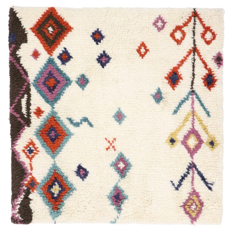 New Contemporary Moroccan Style Rug with Boho Chic Hygge Vibes For Sale ...
