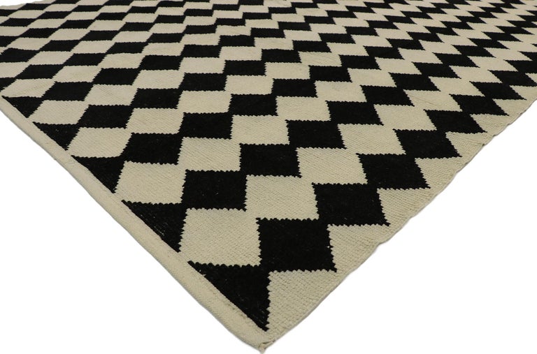 New Contemporary Moroccan Style Rug with Diamond Harlequin Pattern at ...