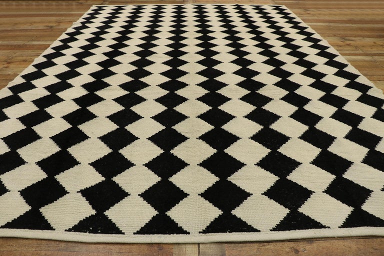 New Contemporary Moroccan Style Rug with Diamond Harlequin Pattern at ...