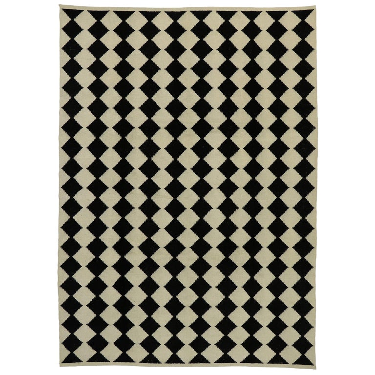 New Contemporary Moroccan Style Rug with Diamond Harlequin Pattern at ...