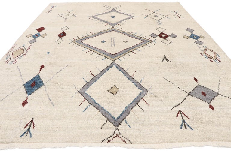 New Contemporary Moroccan Style Rug with Ski Chalet and Mountain Cabin ...
